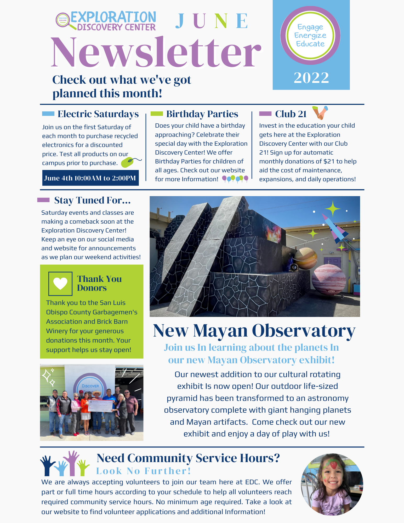 June Newsletter 2022 Exploration Discovery Center