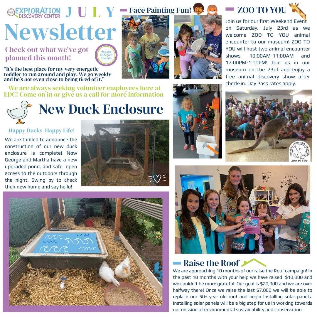 July Newsletter 2022 – Exploration Discovery Center