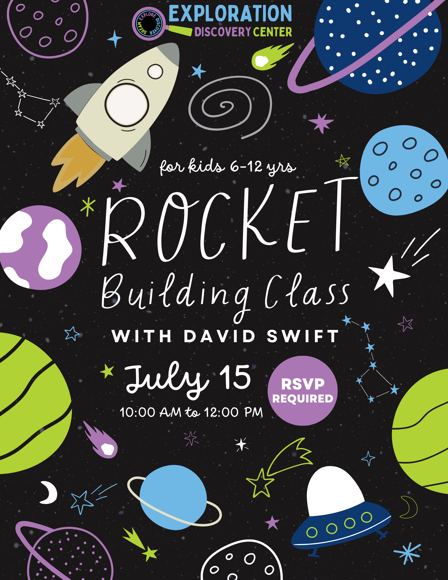 Rocket Building Class with David Swift – Exploration Discovery Center