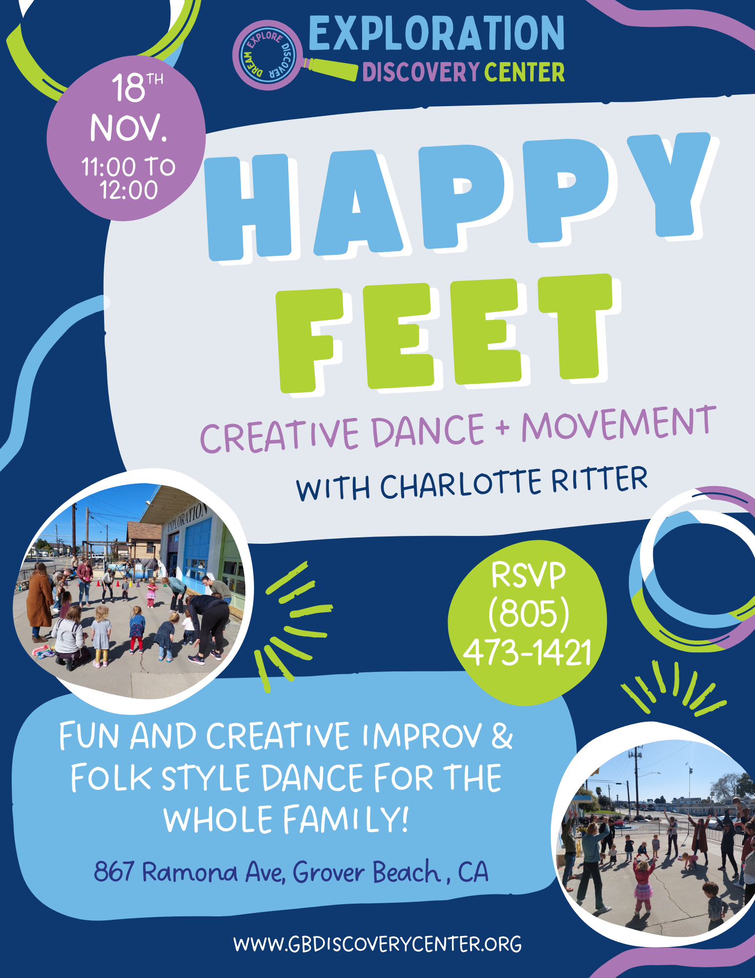 Happy Feet: Creative Dance + Movement – Exploration Discovery Center