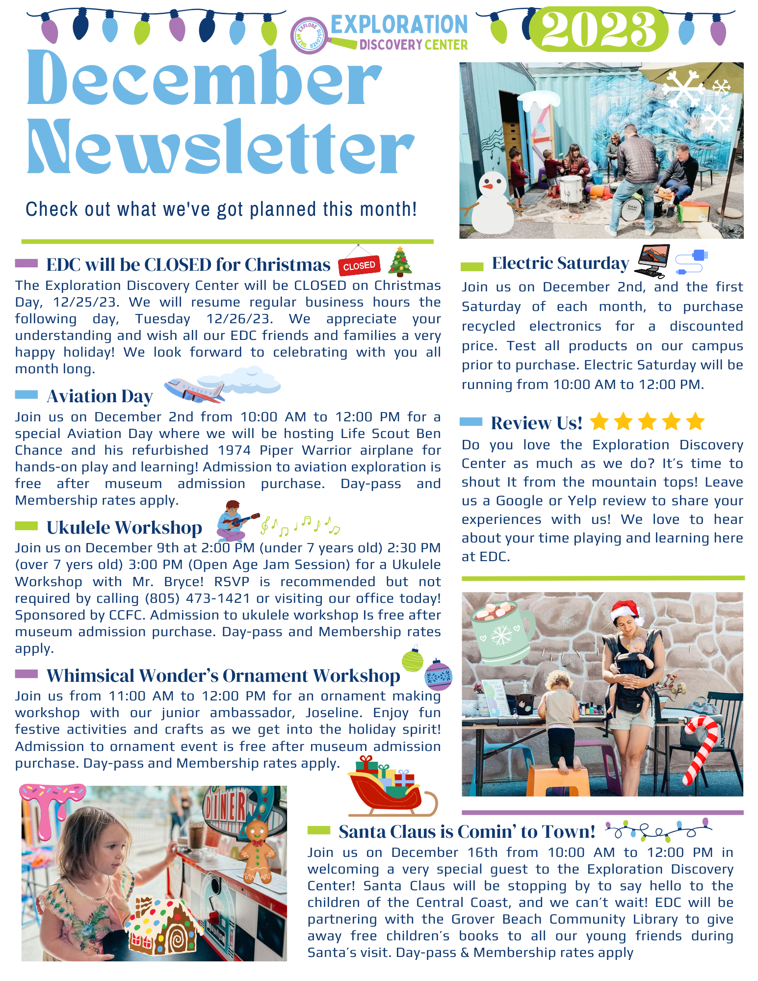 Newsletters – Exploration Discovery Center