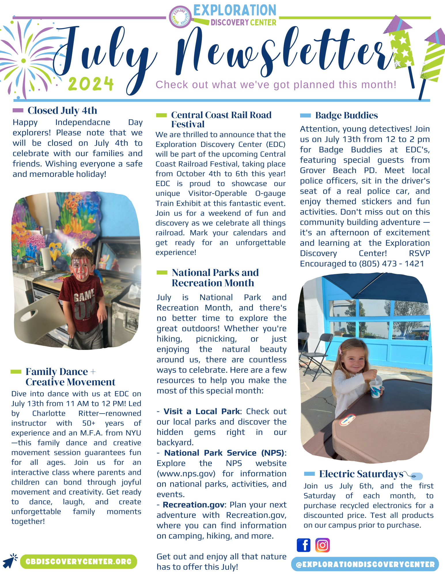 July Newsletter 2024 – Exploration Discovery Center