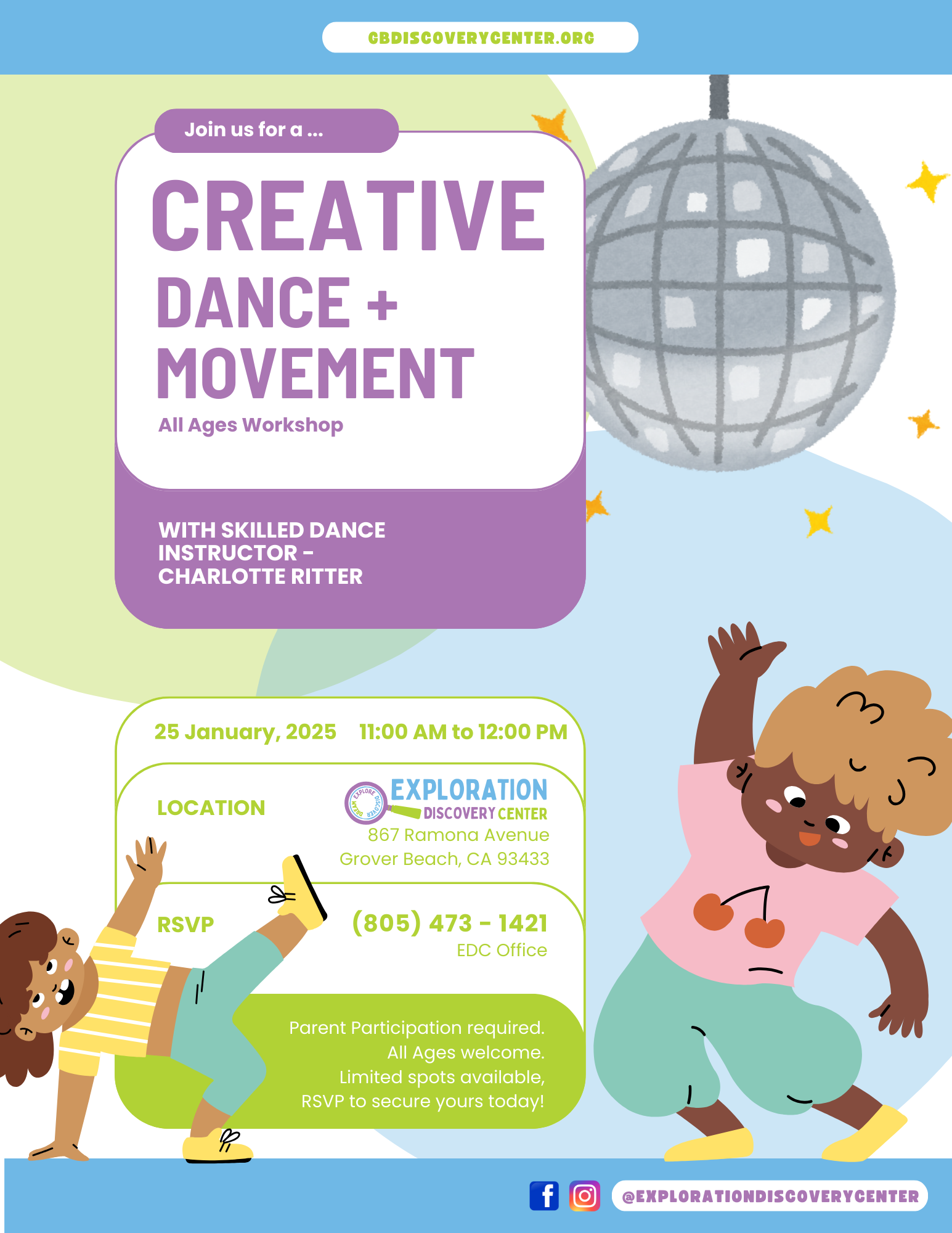 Creative Dance + Movement – Exploration Discovery Center