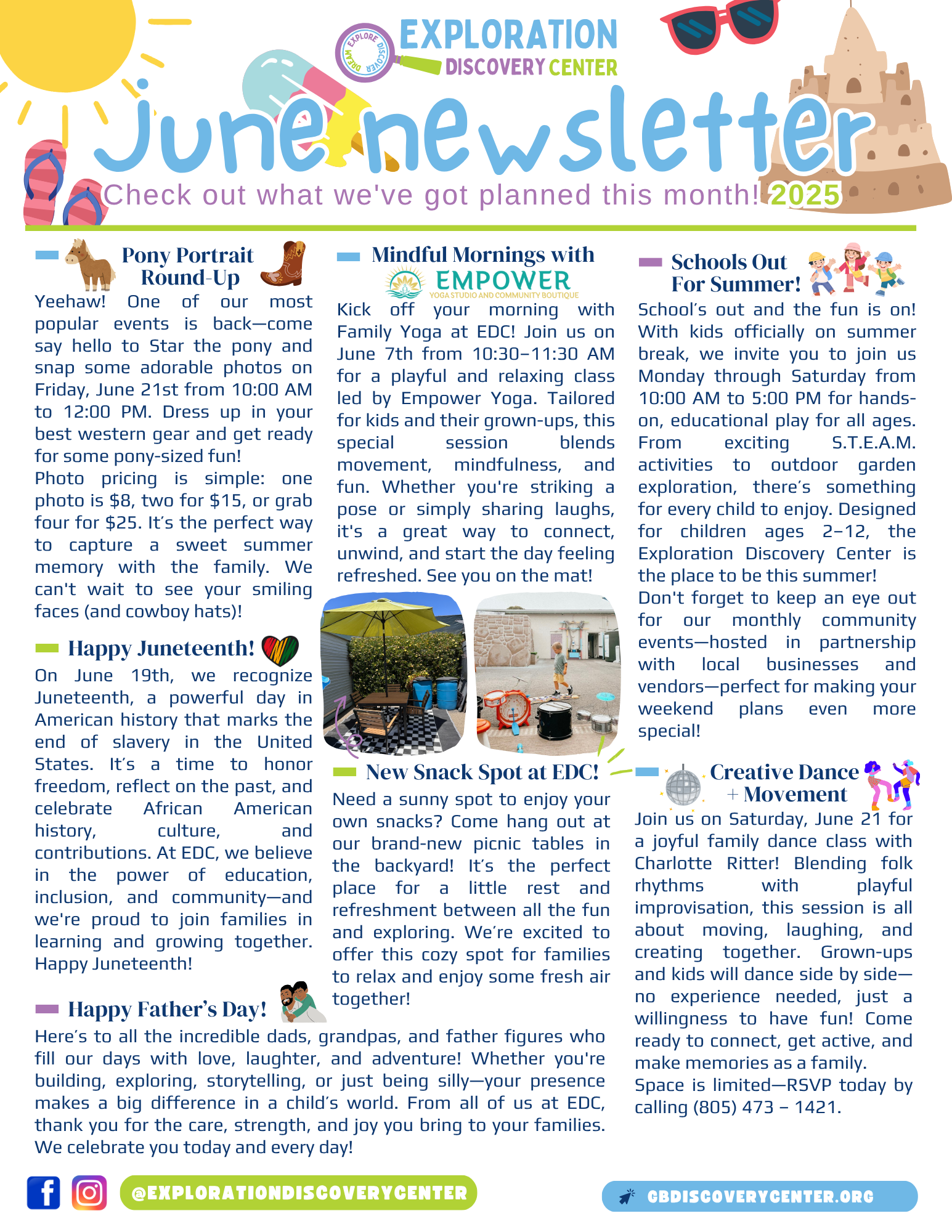June Newsletter 2025 – Exploration Discovery Center
